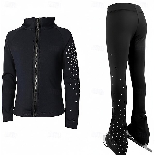 Figure Skating Jacket with Pants Women's Girls' Ice Skating Outfits ...