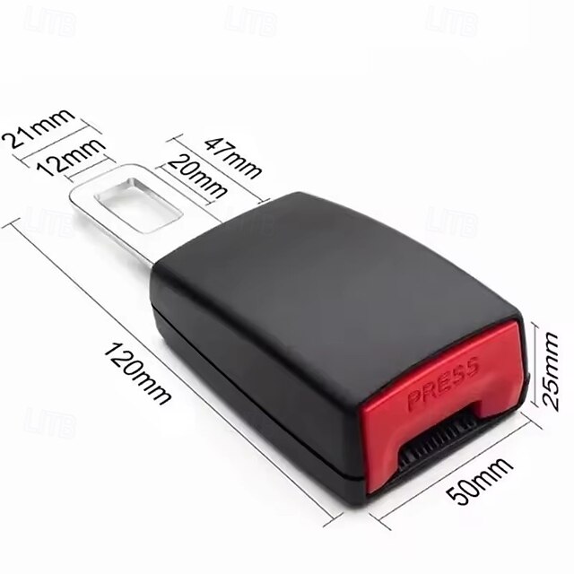 Car Safety Belt Clip Alarm Stoppers for Car Seats Belt Buckles ...