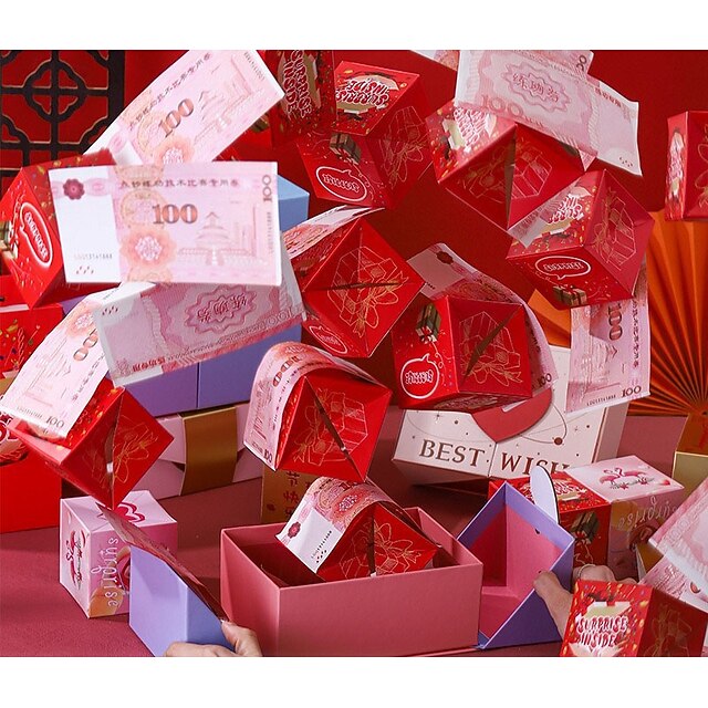 6/10/12/16/20pcs Surprise Bounce Boxes, Valentine's Day New Year Gift ...