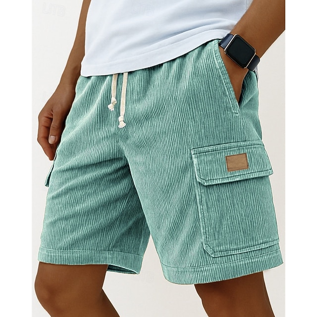Homme Shorts cargo Shorts Short décontracté Short en velours côtelé ...