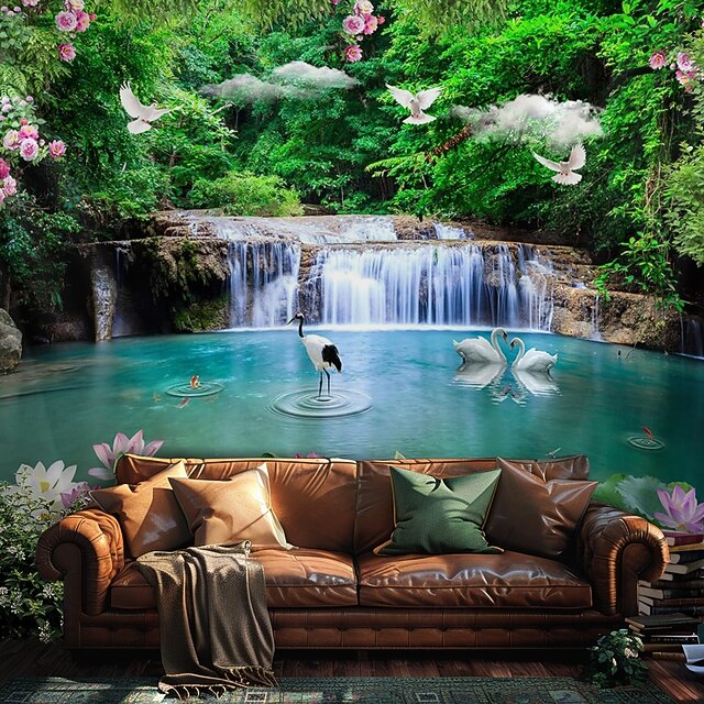 Tapestry Banners Blanket Lake 3D Bedroom Living Room Dorm Teens Room ...