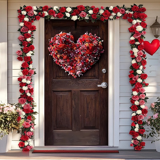 Valentine's Day Posters Door Cover Outdoor Banners Love Heart Cute ...