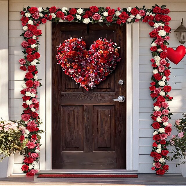 Valentine's Day Posters Door Cover Outdoor Banners Love Heart Cute ...