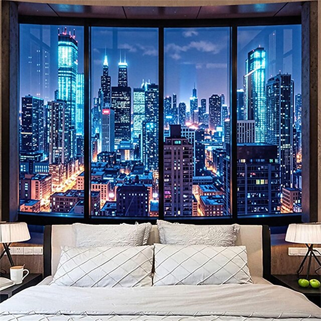 Tapestry Banners Blanket Landscape 3D Bedroom Living Room Dorm Teens ...