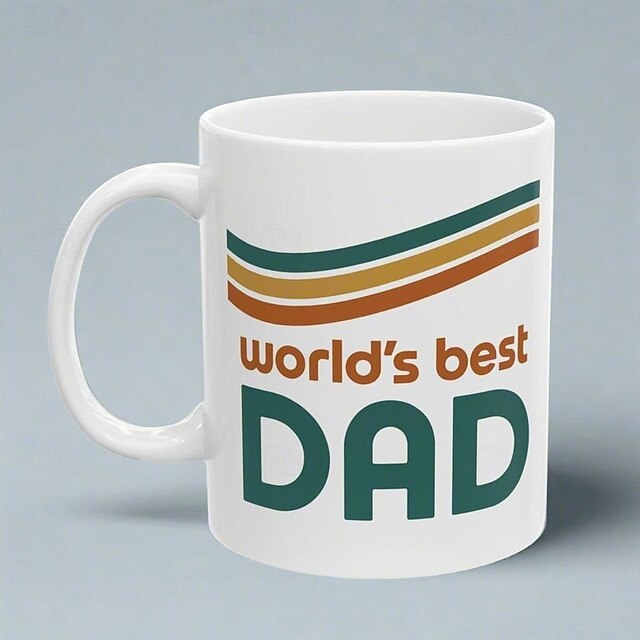 Funny Gift Mug for Dad Father's Day Surprise Ceramic Coffee Cup Retro ...