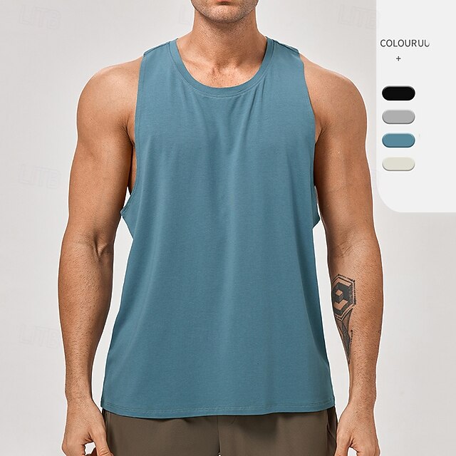 Men's Workout Tank Top Running Tank Top Gym Tank Top Sleeveless Top ...