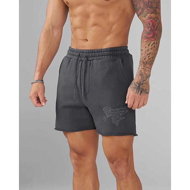 Men's Running Shorts Athletic Shorts Gym Shorts Drawstring Pocket ...