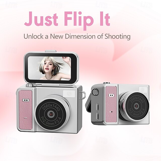 New S162 Retro Mini Digital CCD Camera with Flip Screen for Campus ...