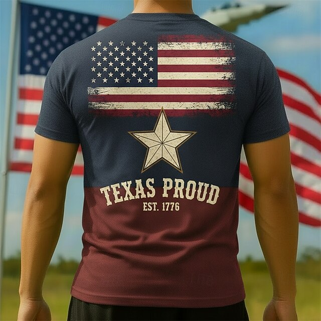 250th Anniversary USA T-shirt Graphic Tee Texas Longhorn Lone Star ...