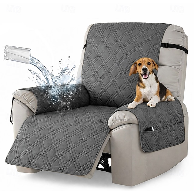 100% Waterproof Recliner Couch Covers 1 Seater Sofa Covers 1-Piece ...