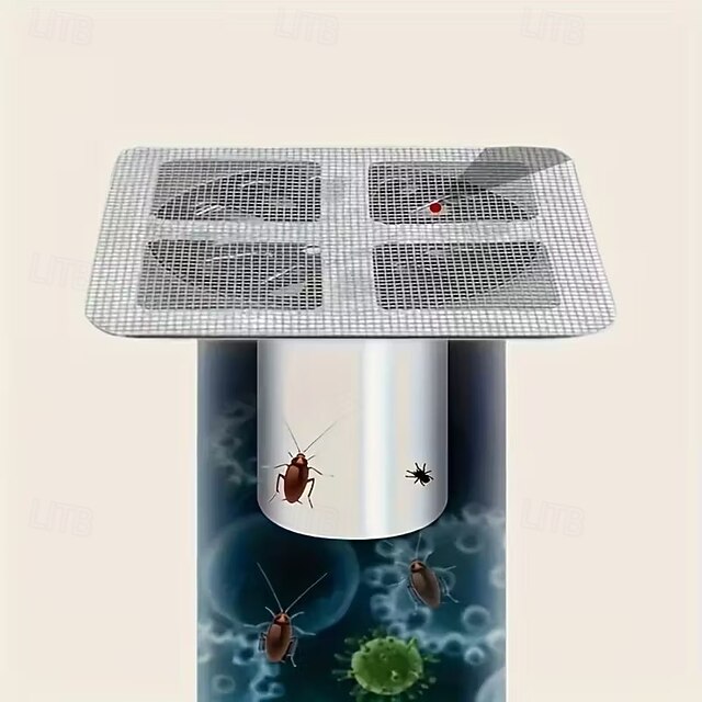 20/50 Pcs Shower Hair Catcher, Metal Mesh Drain Filter, Easy to Use and ...