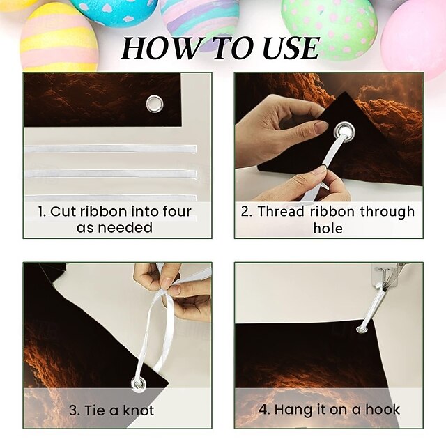 Easter Door Cover with Majestic Cross at Sunrise in Tomb Cave ...