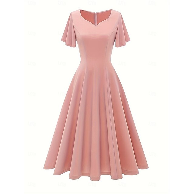 Élégant Classique Années 1950 Midi Robe Trapèze Robe trapèze Robe ...