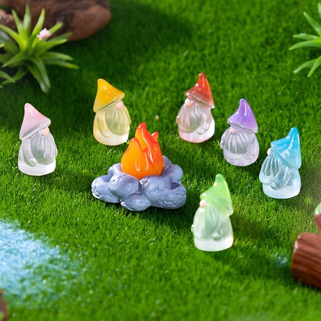 6 Pack Luminous Easter Dwarf Cute Grain Gardening DIY Decoration ...