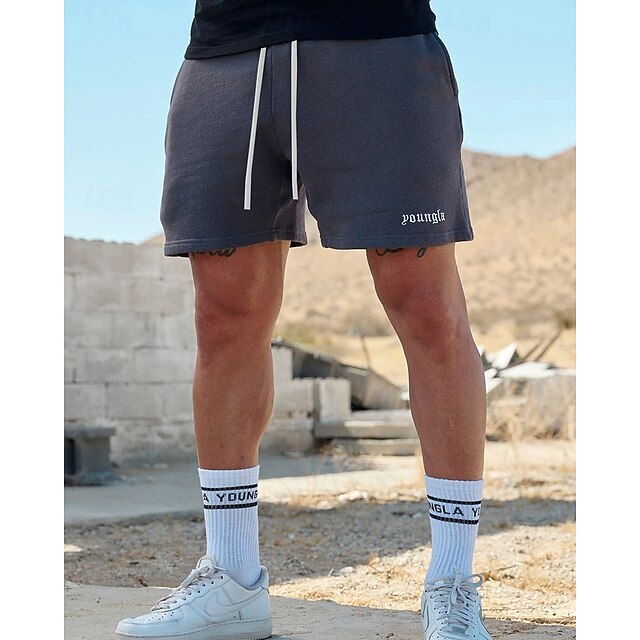 Men's Running Shorts Athletic Shorts Gym Shorts Drawstring Pocket ...