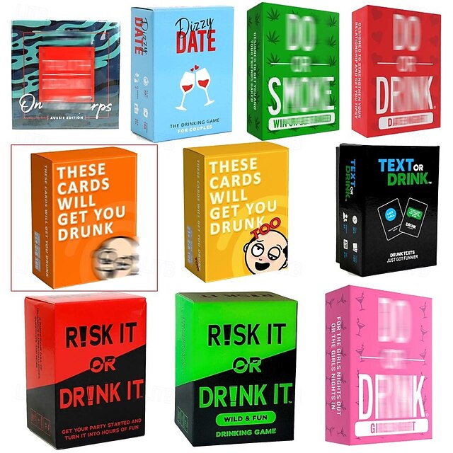 Drinking Series Board Games, Card Games, Do Or Drink Couple Gathering ...