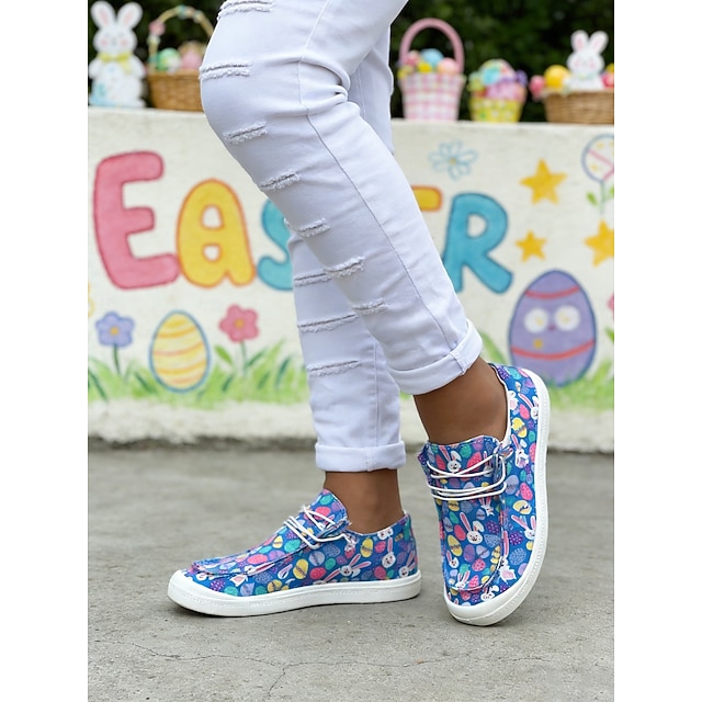 Women's Casual Daily Streetwear Flat Heel Round Toe Casual Comfort ...