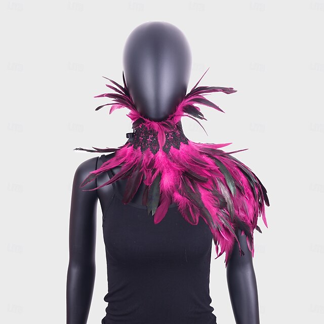 Carnival 2026 Rio Carnival Samba Accessories Women's Red Black Feather ...