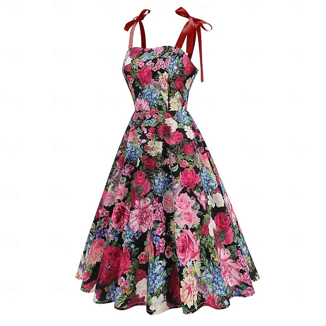 Élégant Classique Années 1950 Robe Trapèze Robe trapèze Robe Évasée ...