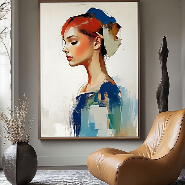 Female Abstract Back Oil Painting Original Figure Abstract Oil Painting ...