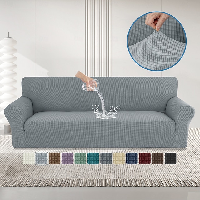 Waterproof Stretch Sofa Cover Thick Full Wrap Anti Scratch Sofa ...
