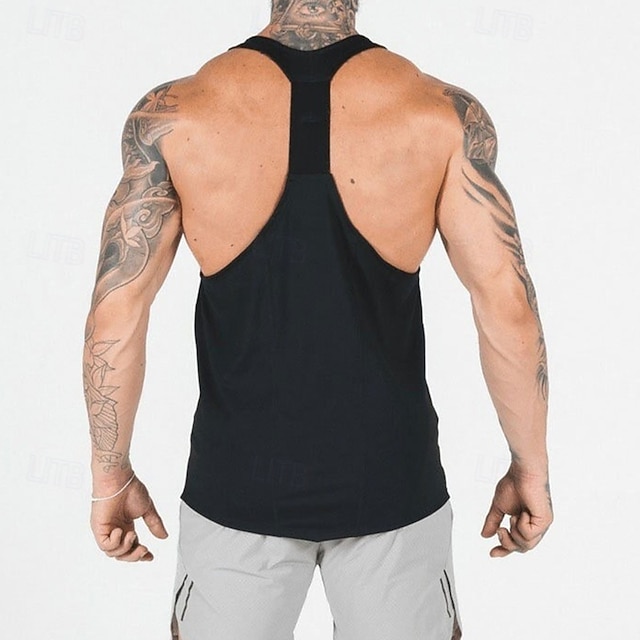 Men's Workout Tank Top Running Tank Top Gym Tank Top Sleeveless Tank ...