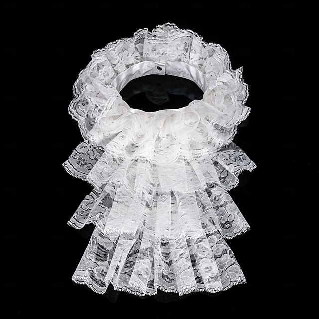 Vintage Rococo Victorian Ruff Collar Princess Gentlewoman Fancy Dress ...