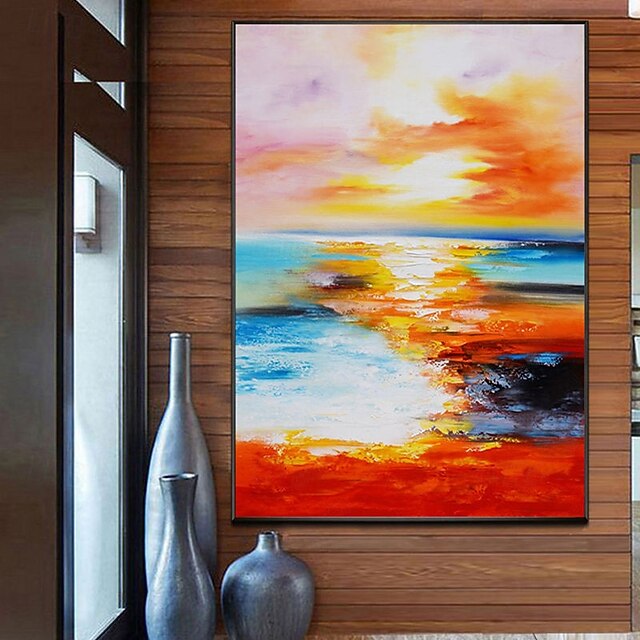 Handmade Oil Painting Canvas Wall Art Decoration Modern Abstract Sea ...