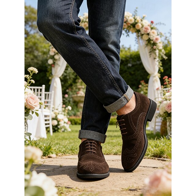 Men's Green Glossy Faux Leather Shoes, Formal Wedding Footwear ...