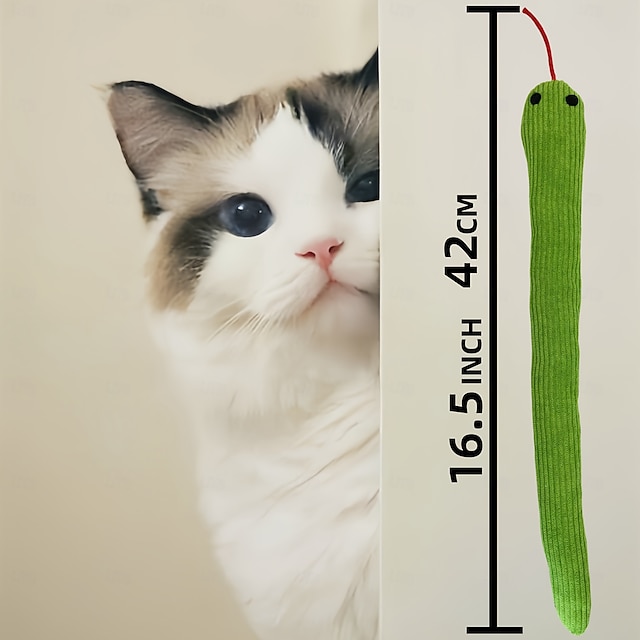 Cat Toy Snake, 2pc Crinkle Sound Toy, Interactive Kitten Exercise Kick ...