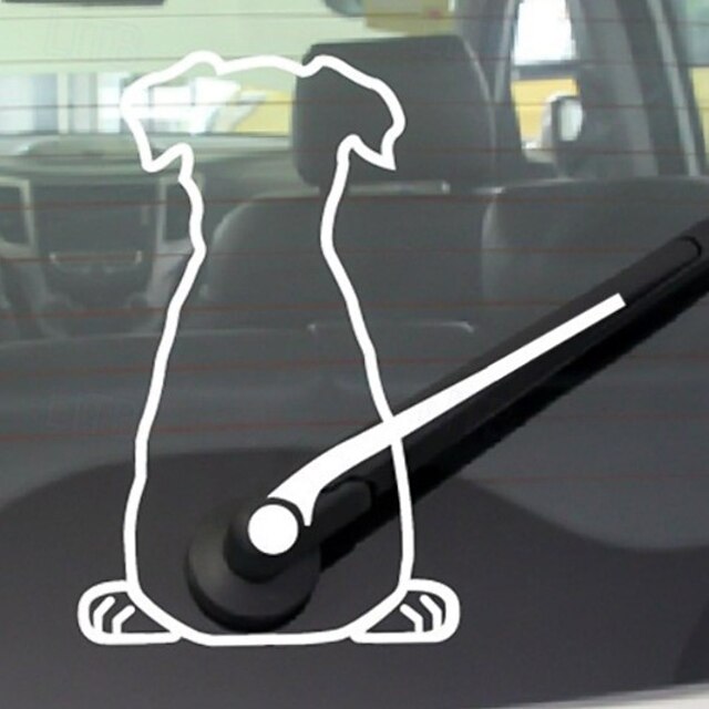 Cartoon Cute Back Dog Rear Glass Sticker Car Sticker 2026 - $7.99