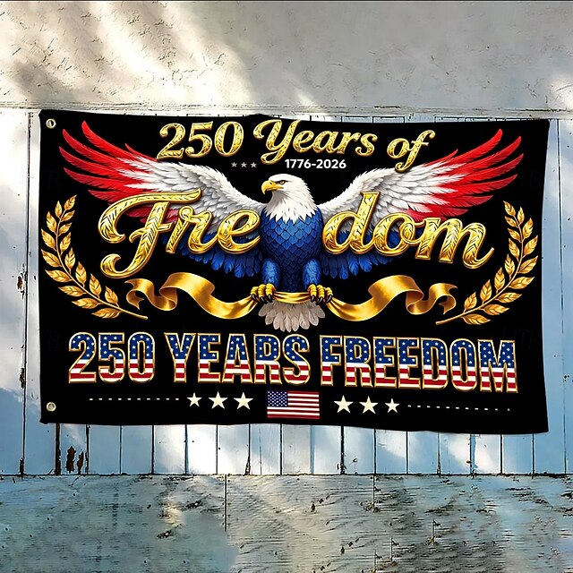 250 Years of Freedom Commemorative Flag Majestic Eagle with ...