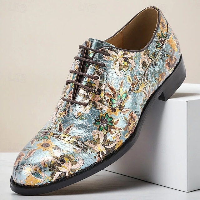 Men's Classic Casual Wedding Leather Italian Full-Grain Cowhide Slip ...