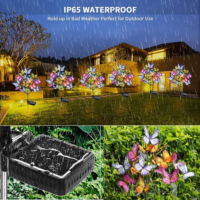 Solar Garden Lights Outdoor Waterproof Decorative Solar Lights Outdoor ...
