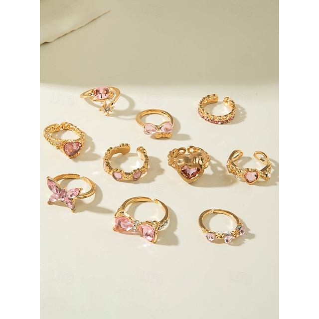 Women's Ring Silver Gold Alloy Elegant Party / Evening Wedding Love ...