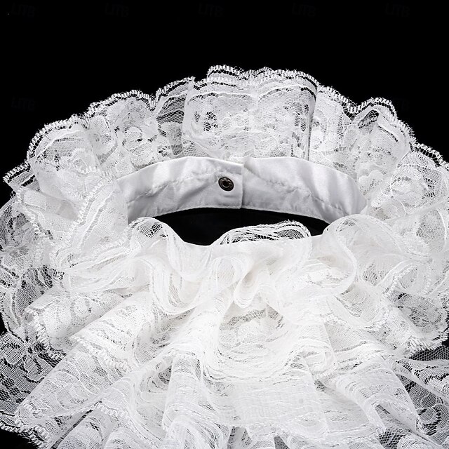 Vintage Rococo Victorian Ruff Collar Princess Gentlewoman Fancy Dress ...