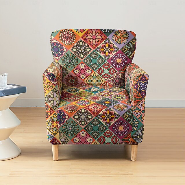 Bench Cover Solid Color Pigment Printed Slipcover for Home Dining ...
