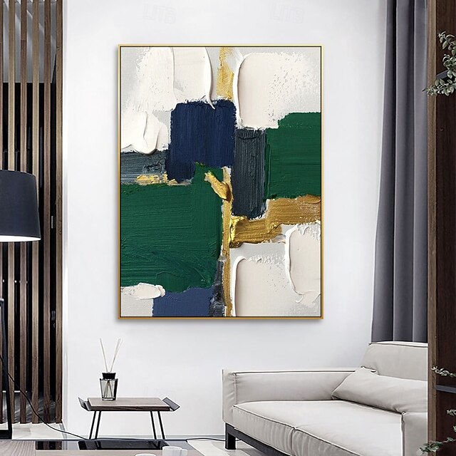 Handmade Oil Painting Canvas Wall Art Decoration Thick Oil Green ...