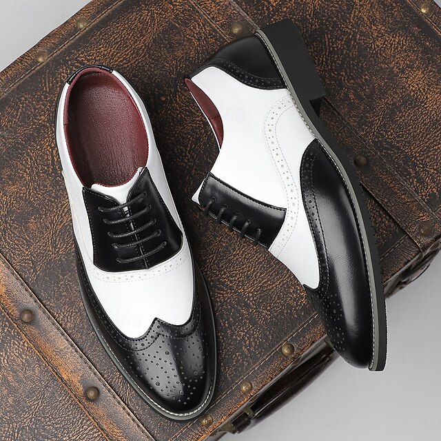 Men's Classic Casual British Wedding PU Leather Comfortable Slip ...