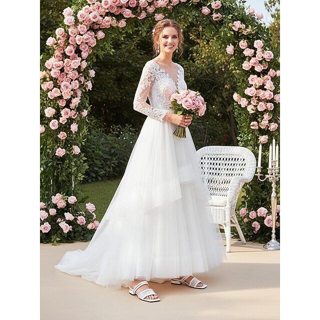 Women's White Lace Flat Sandals, Elegant Comfort Bridal Shoes for ...