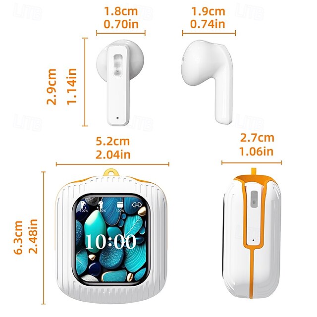 K8 True Wireless Headphones TWS Earbuds In Ear Bluetooth 5.3 Noise ...