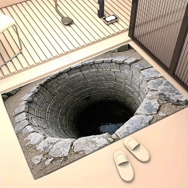 3D Optical Illusion Doormat 2D Printed Deep Well Design for a Striking ...