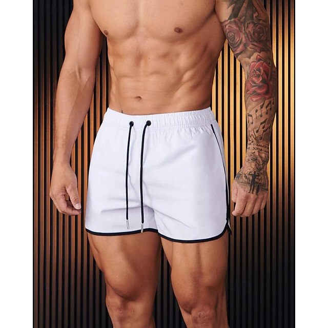 Men's Running Shorts Athletic Shorts Gym Shorts Drawstring Pocket ...
