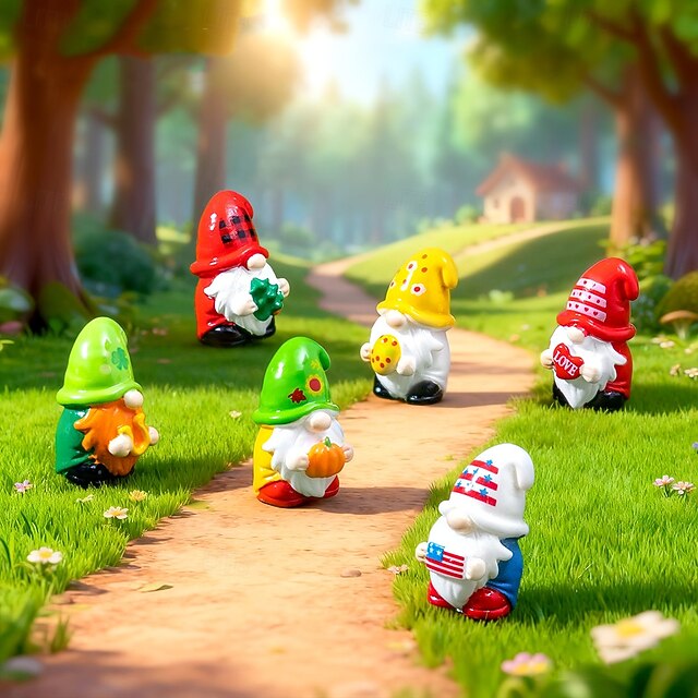 12 Pack Mini Easter Dwarf Cute Grain Doll Micro Landscape DIY ...