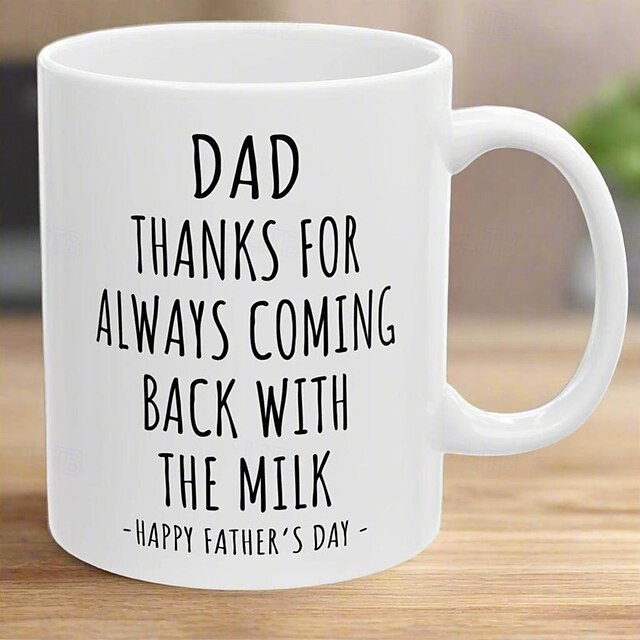 Funny Gift Mug for Dad Father's Day Surprise Ceramic Coffee Cup Dad ...
