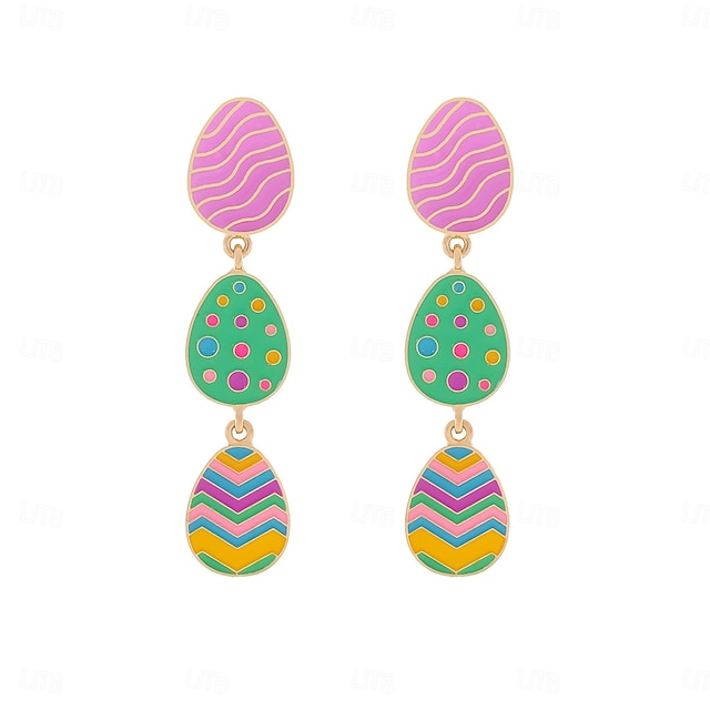 Rabbit Easter Bunny Carnival Earrings Funny Adults' Women's Masquerade ...