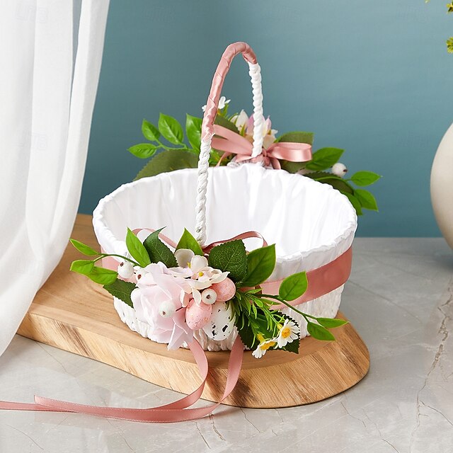 2 Pack Spring Outing, Hand-Held Flower Basket, Easter Fruit Basket ...