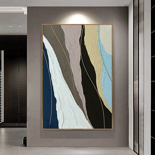 Handmade Oil Painting Canvas Wall Art Decoration Abstract Texture for ...