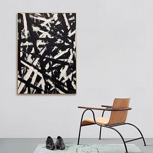 Handmade Oil Painting Canvas Wall Art Decoration Black and White ...