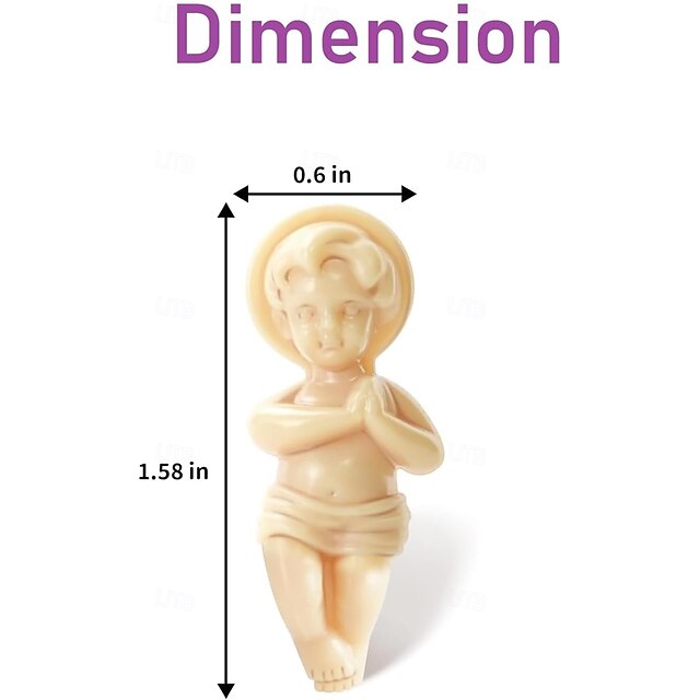 30Pcs King Cake Baby Jesus Figure, 1.5inch Plastic Jesus Doll Mini ...